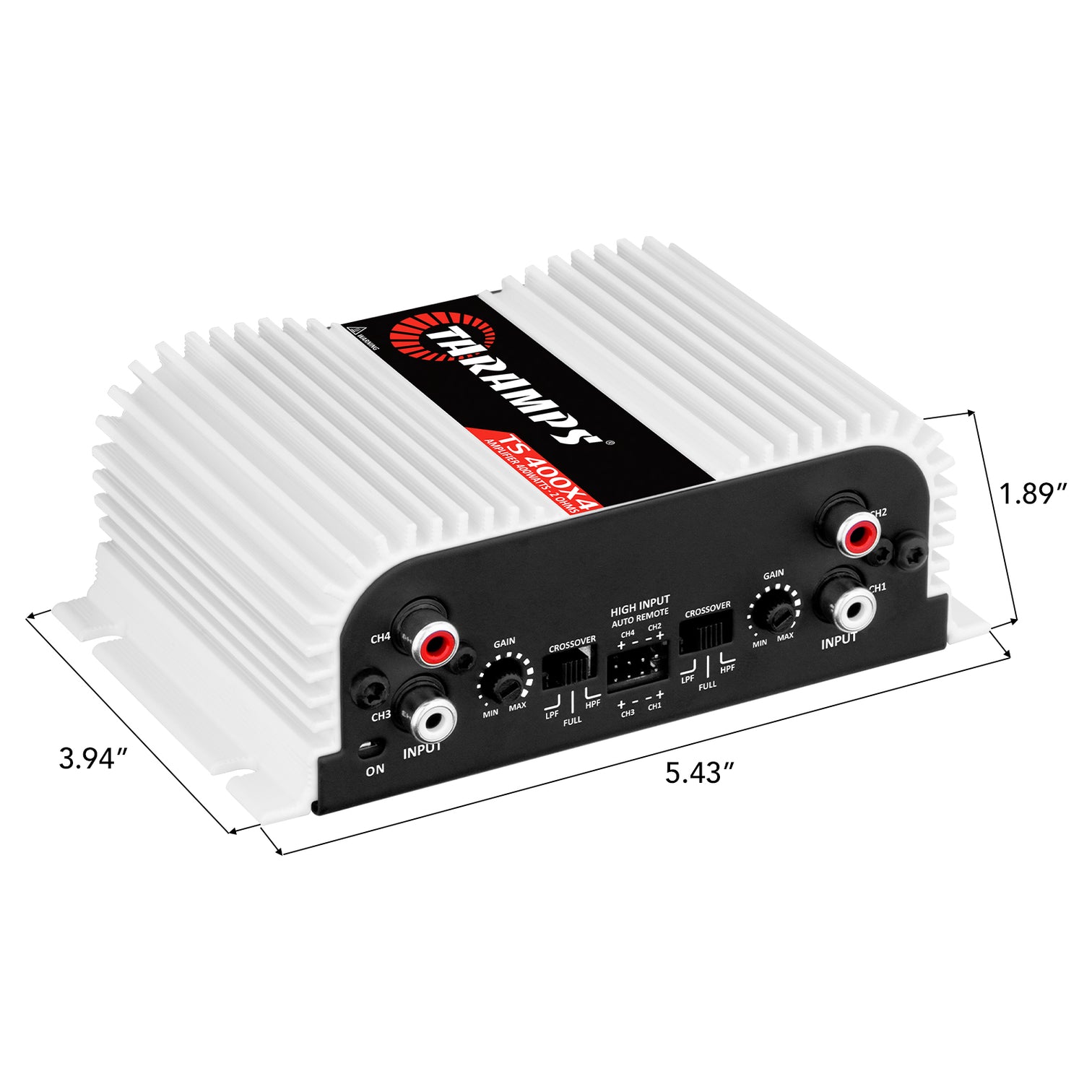 Taramps TS 400X4 HIGH LEVEL INPUT Car Audio Amplifier | NEW SMALL SIZE