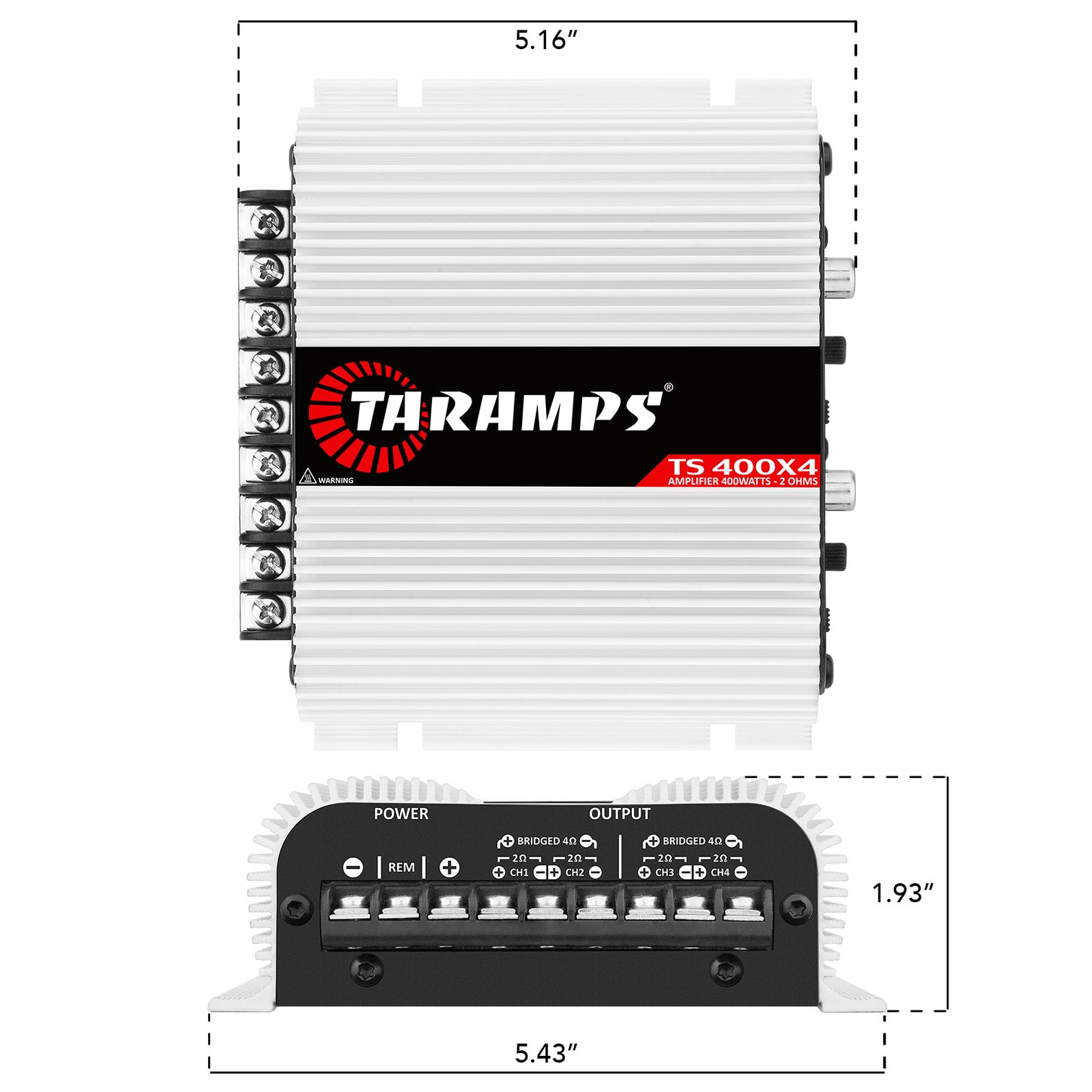Taramps TS 400X4 HIGH LEVEL INPUT Car Audio Amplifier