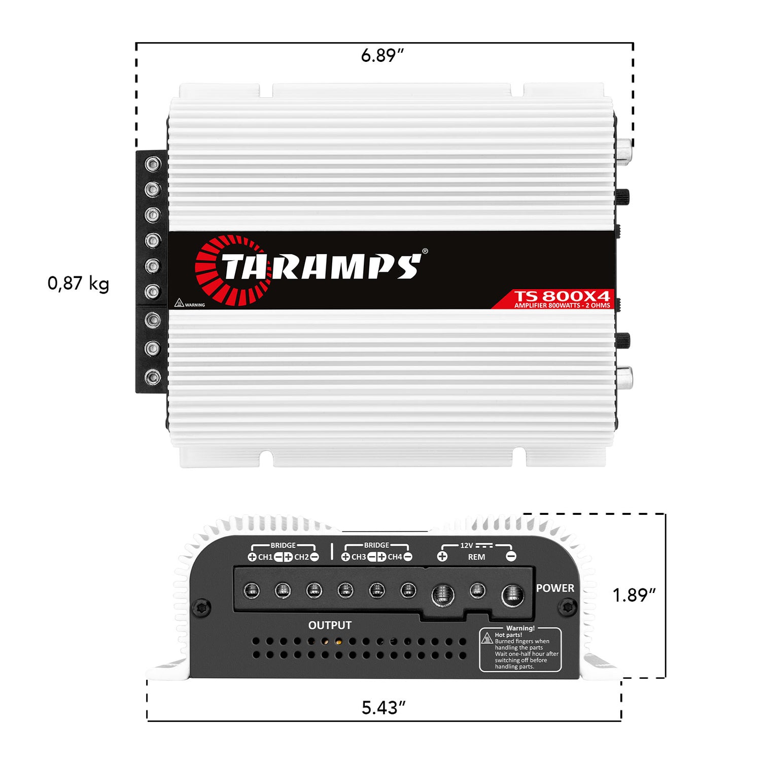 Taramps TS 800x4 Car Audio Amplifier